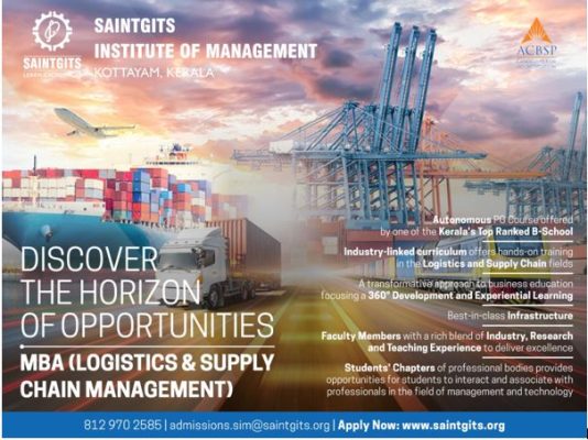 Saintgits | MBA- Logistics & Supply Chain Management